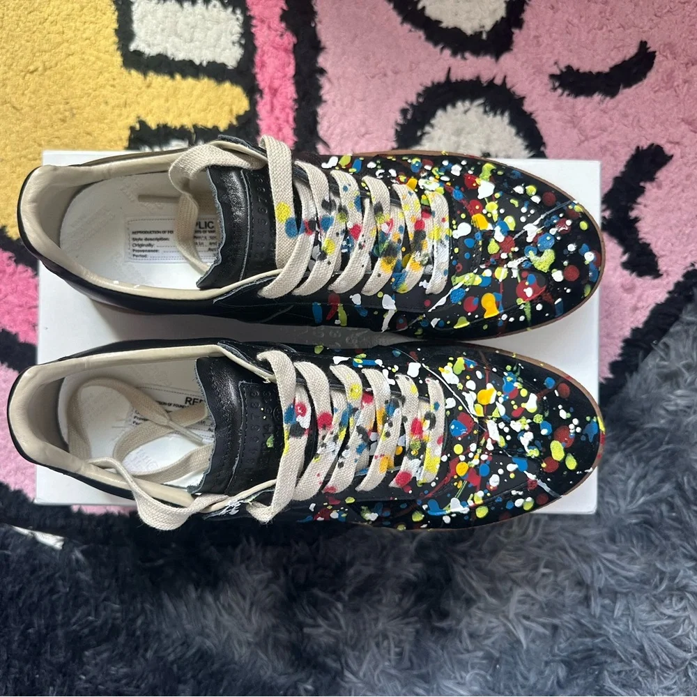 Maison Martin Margiela | Shoes | Maison Margiela Paint Splatter Gats ...